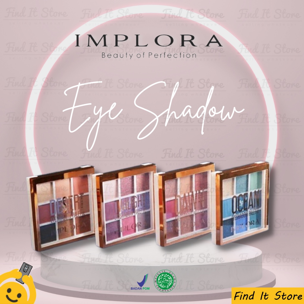 Jual Implora 9 in 1 Eyeshadow Palette | Desert Dawn Twilight Ocean BPOM ...