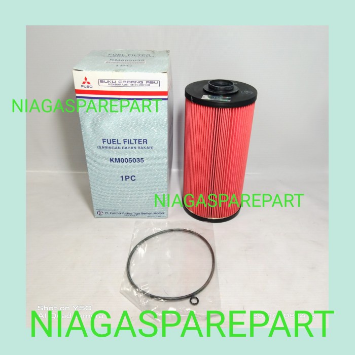 Jual FUEL FILTER FUSO FN62F - KM005035 ORIGINAL MITSUBISHI FILTER SOLAR ...