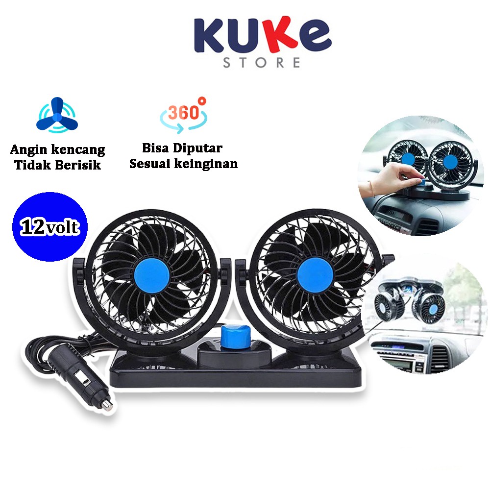 Jual T303 Kipas Angin Mobil Double Headed Fan / Kipas Angin Mobil 12Volt / Kipas Mobil | Shopee ...