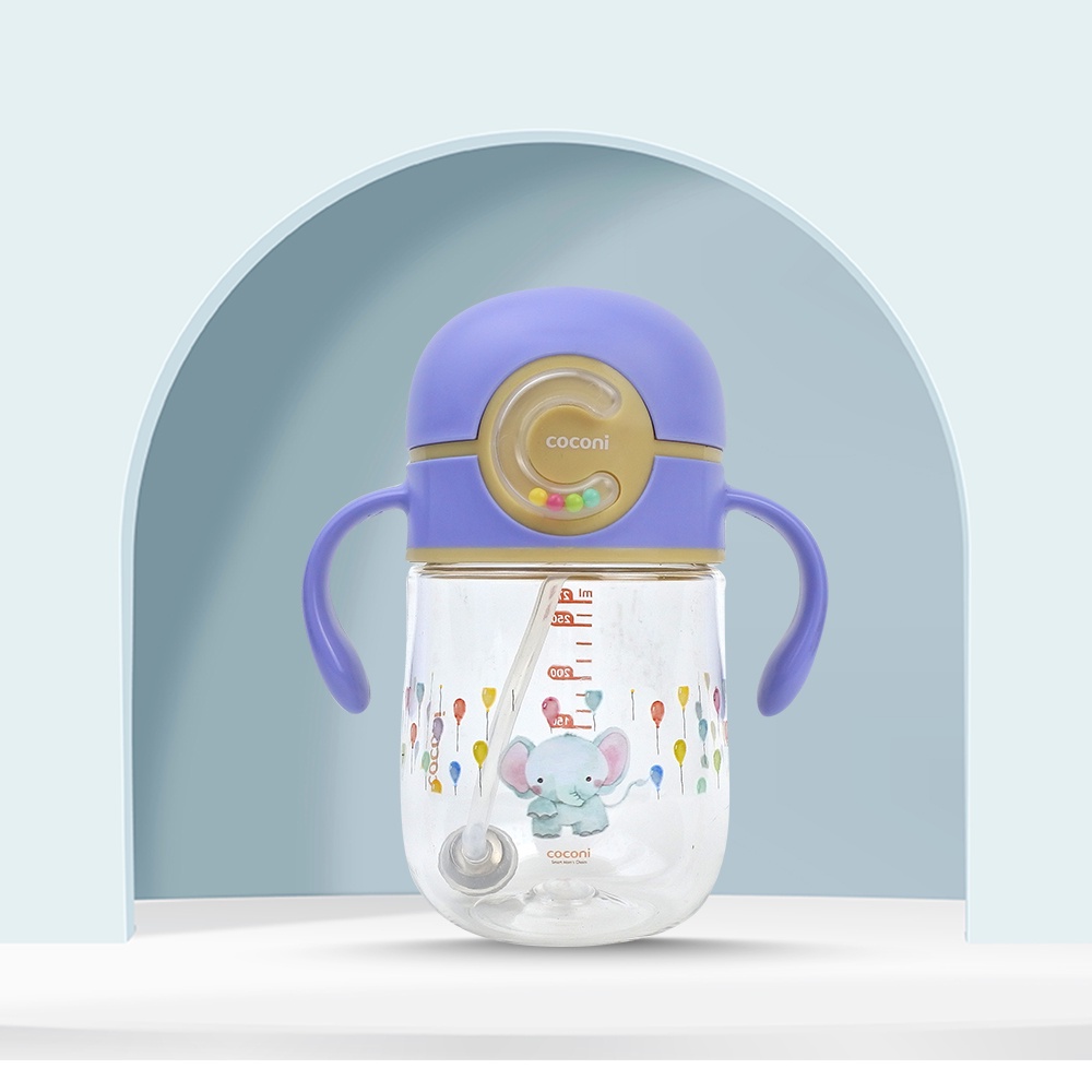 Jual Coconi Tritan Bottle 270ml | Botol minum bayi anak dengan pemberat 360 | Baby drinking ...