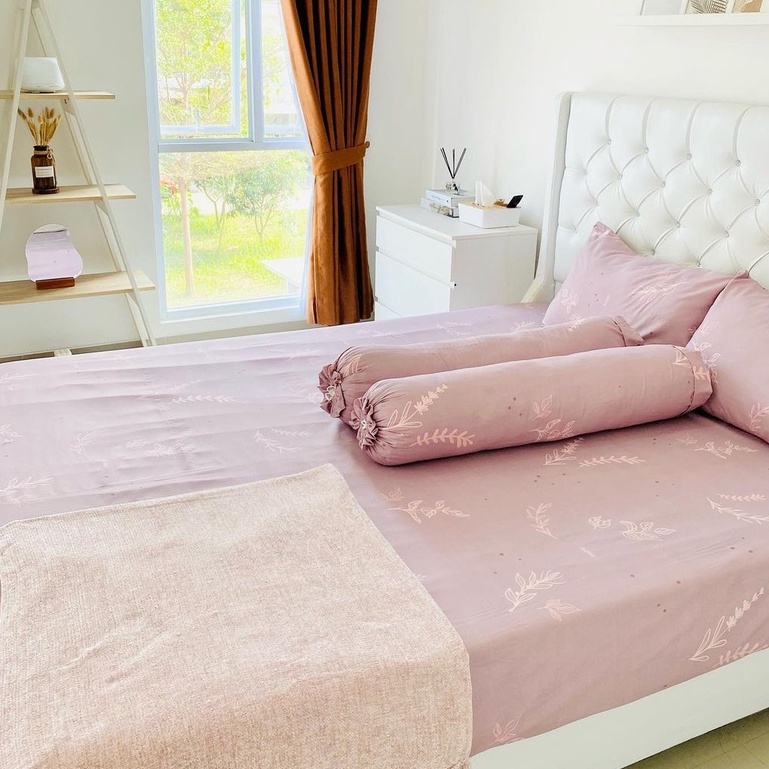 Jual Adela Sprei Set LILAC - Sprei Set Tanpa Bedcover | Shopee Indonesia