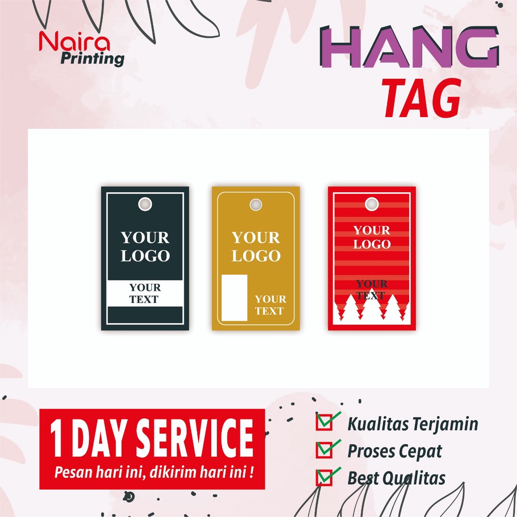 Jual Hang Tag custom - Cetak Hangtag Baju Bentuk - Label Merek (FREE ...