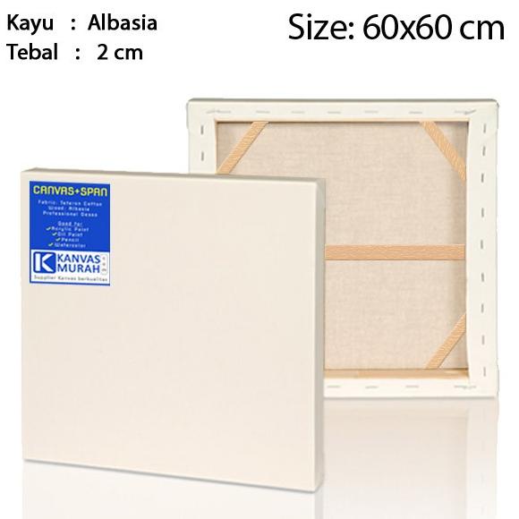 Jual Kanvas Lukis Spanram 60x60 cm Canvas Frame 60x60 cm | Shopee Indonesia
