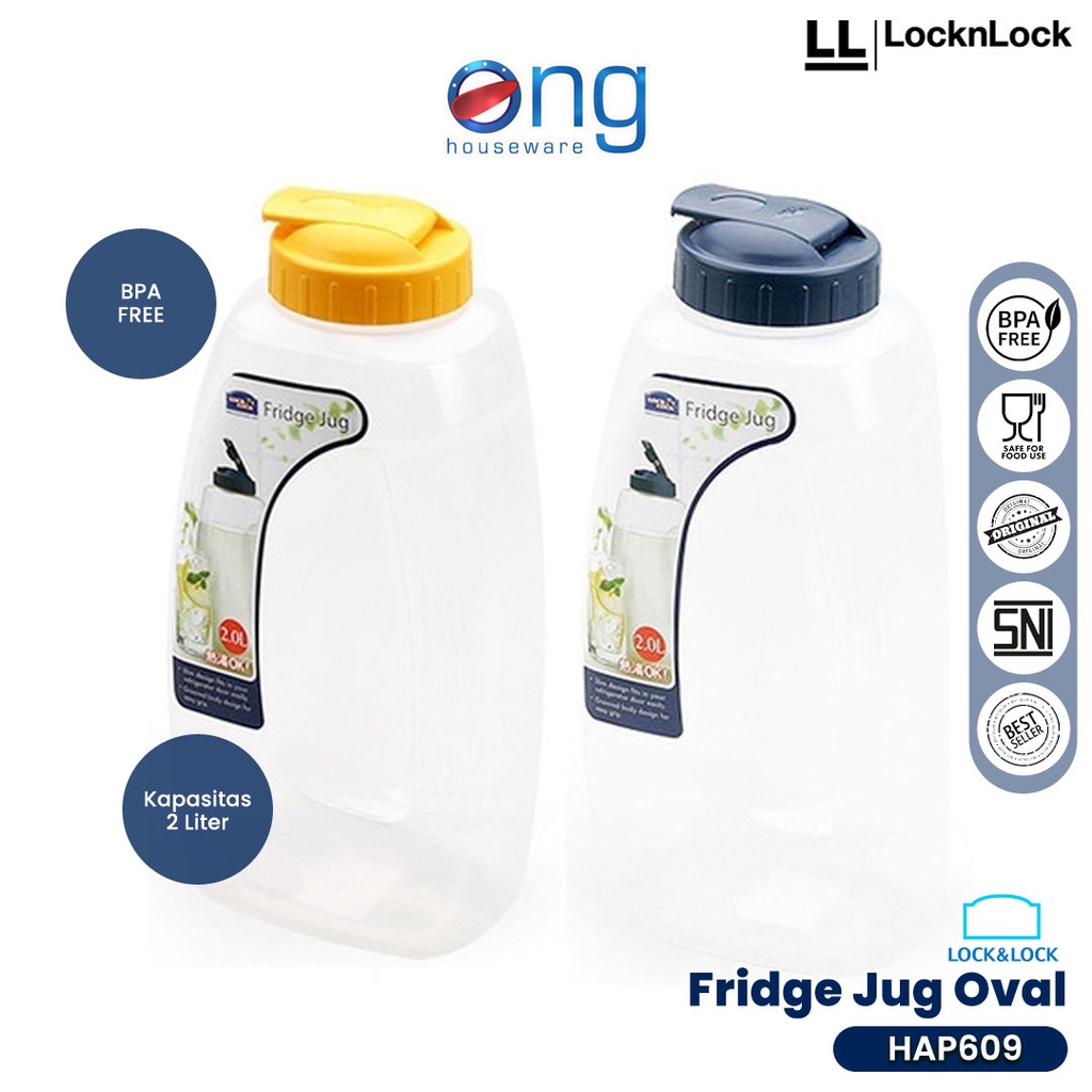 Jual LocknLock Botol Air Minum Kulkas BPA Free Tempat Fridge Jug ...