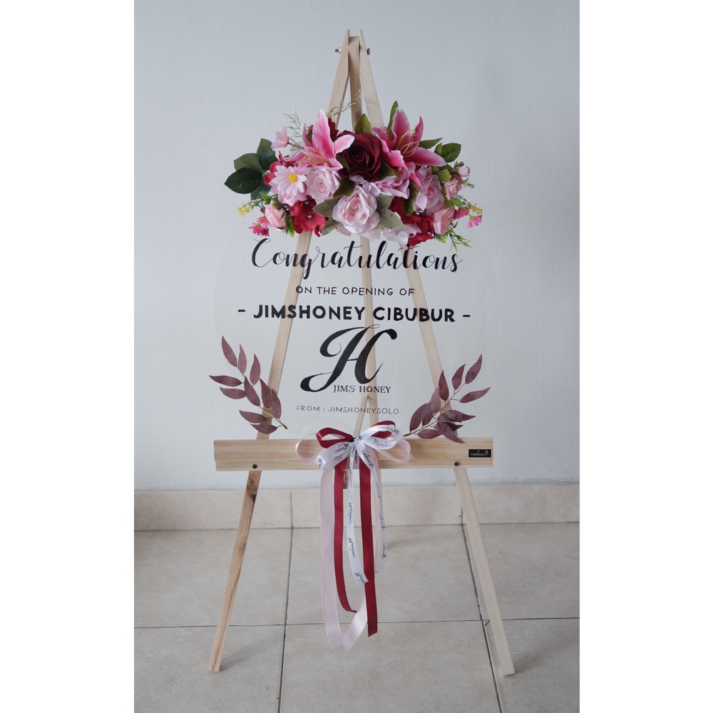 Jual Standing Acrylic Artificial Flowers - Pembukaan toko / bunga papan ...