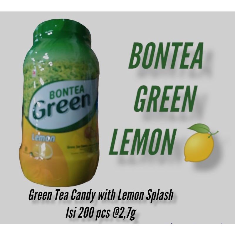 Jual Permen Toples Bontea Green Lemon 500 gr isi 200 pcs (per toples ...