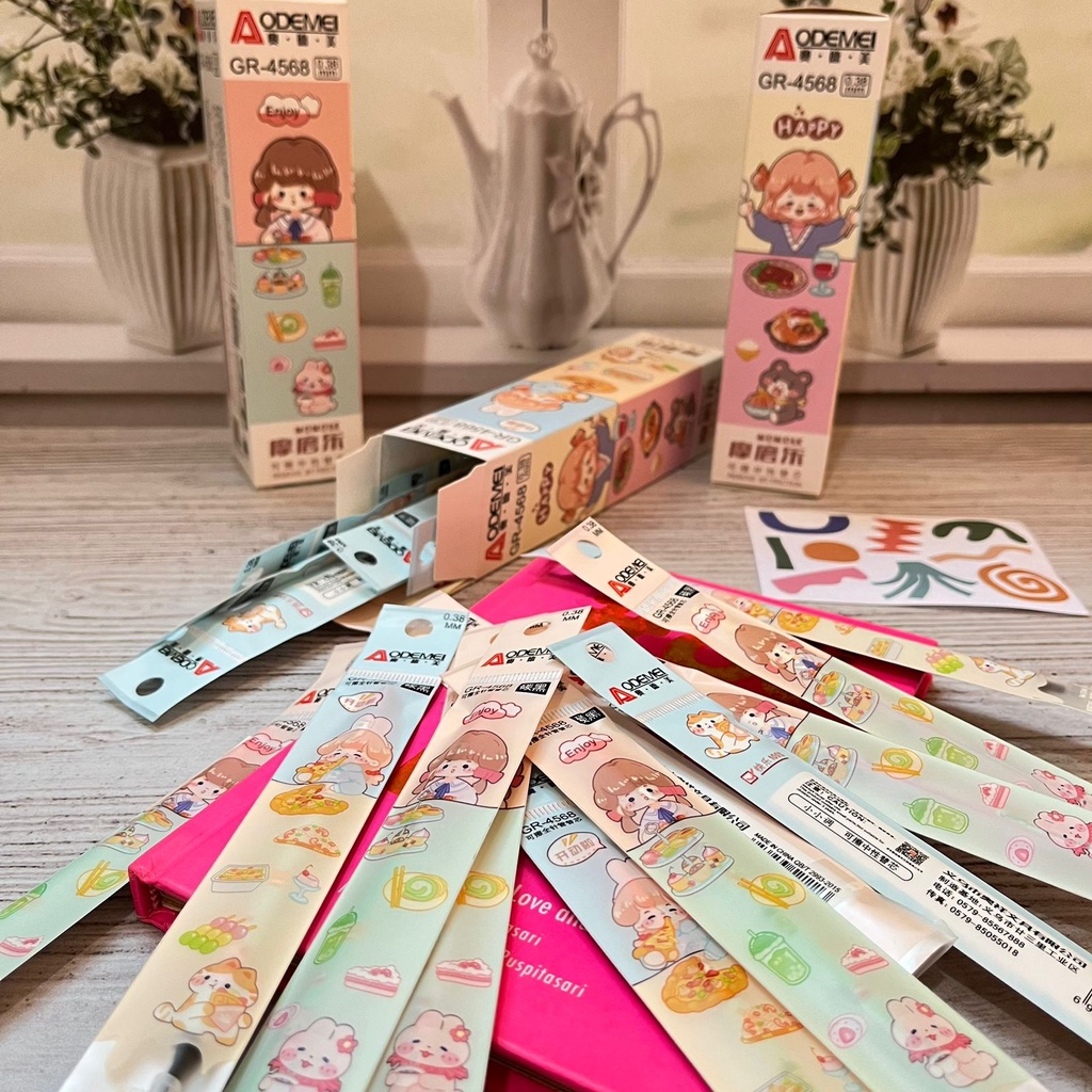 Jual GROSIRAN 4 8 12 PCS ISI REFIL PULPEN GEL ODEMEI ERASABLE PEN ...