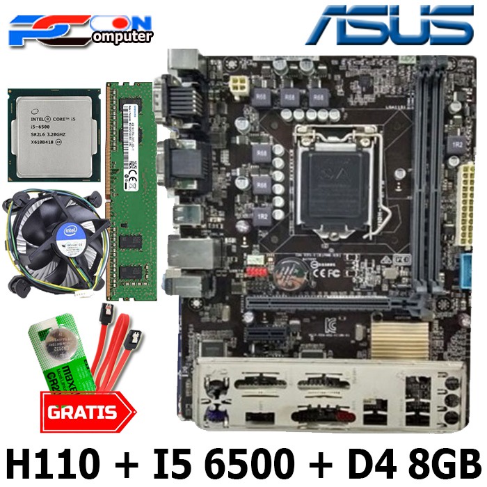 Jual Motherboard Mobo Intel LGA Socket 1151 H110M Onboard | Shopee ...