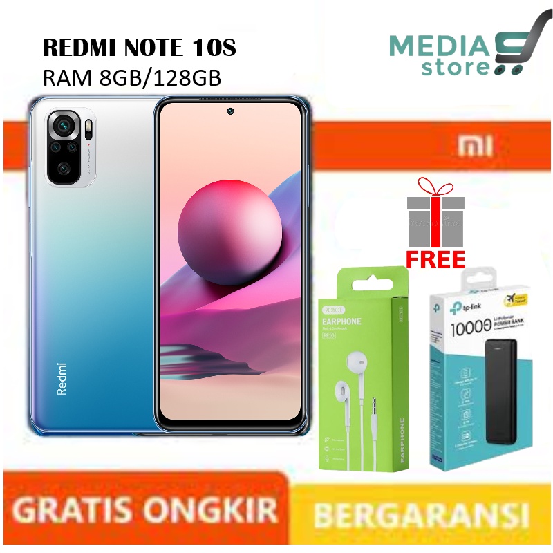 Jual XIAOMI REDMI NOTE 10S RAM 8GB/128GB FULLSET - 6GB/128GB | Shopee Indonesia