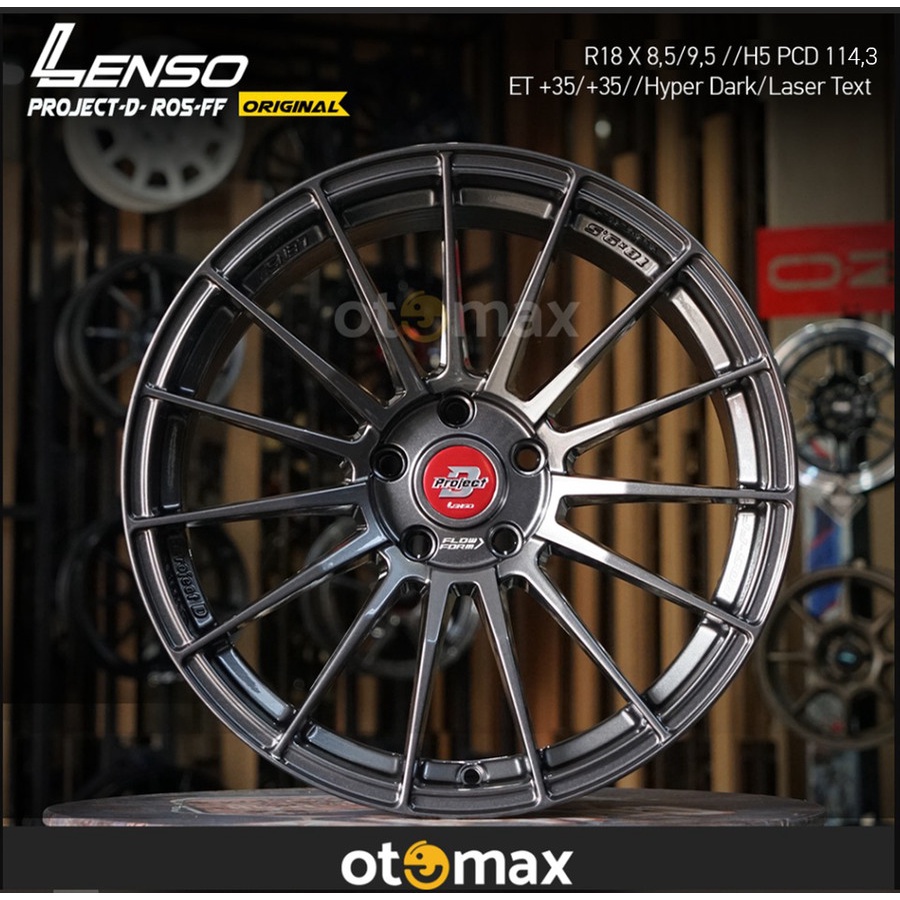 Jual Velg Mobil Lenso Project D Race 5 Original Ring 18 PCD114.3 Hyper Dark laser Text | Shopee ...