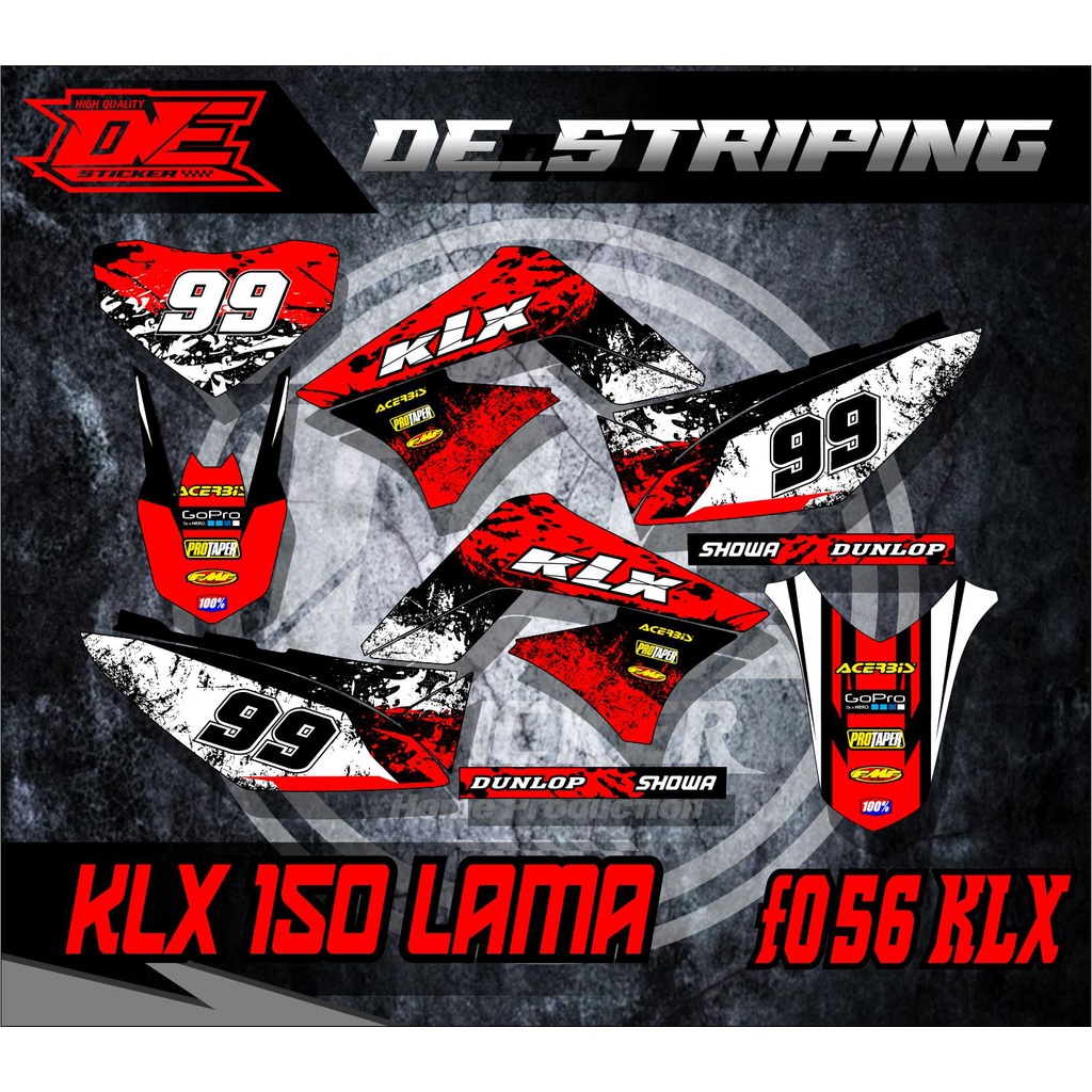 Jual STRIPING KLX LAMA STIKER KLX LAMA KLX 150 OLD f056 | Shopee Indonesia