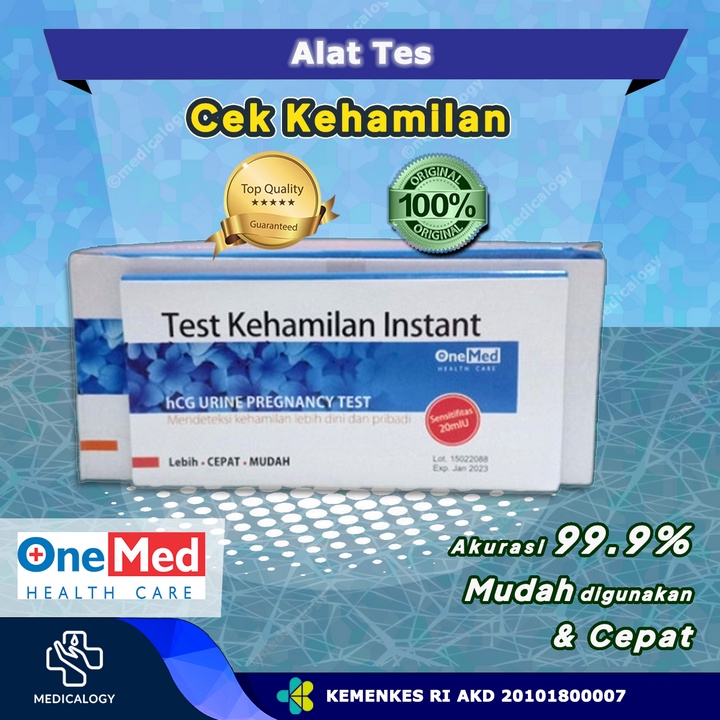 Jual Alat Strip Cek Kehamilan Onemed per pcs Satuan | Pregnancy Test ...