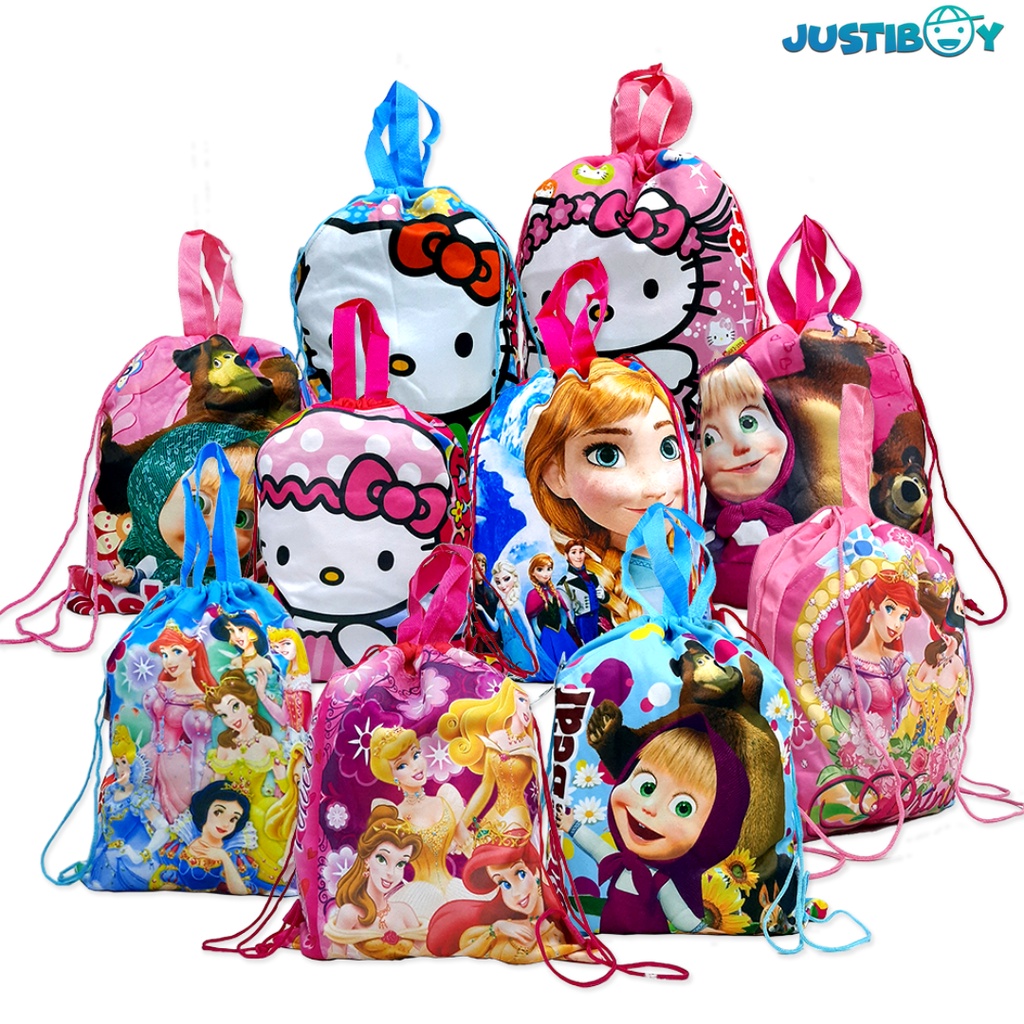Jual Tas Gendong Anak Perempuan Karakter Kartun & Princess Lucu Tali ...