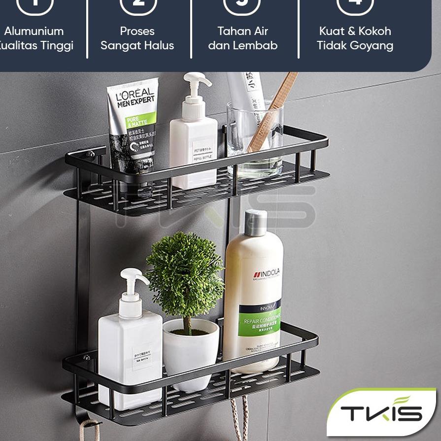 Jual Mau Hemat--Rak Kamar Mandi Toilet Rack Tempat Sabun Aluminium ...