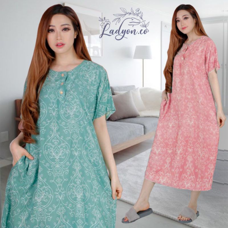 Jual LD 120 Homeydress Daster BUSUI RAYON KANCING DEPAN 3 Lengan Pendek Murah Adem Batik Solo ...