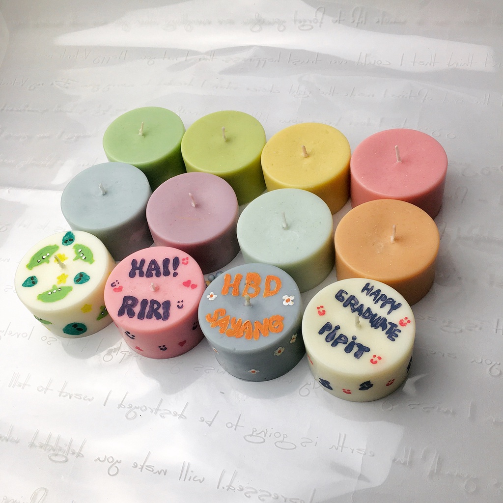 Jual Painted Candle by Moonaterra ‘CUDDLE CANDLE’ | Lilin Aroma ...