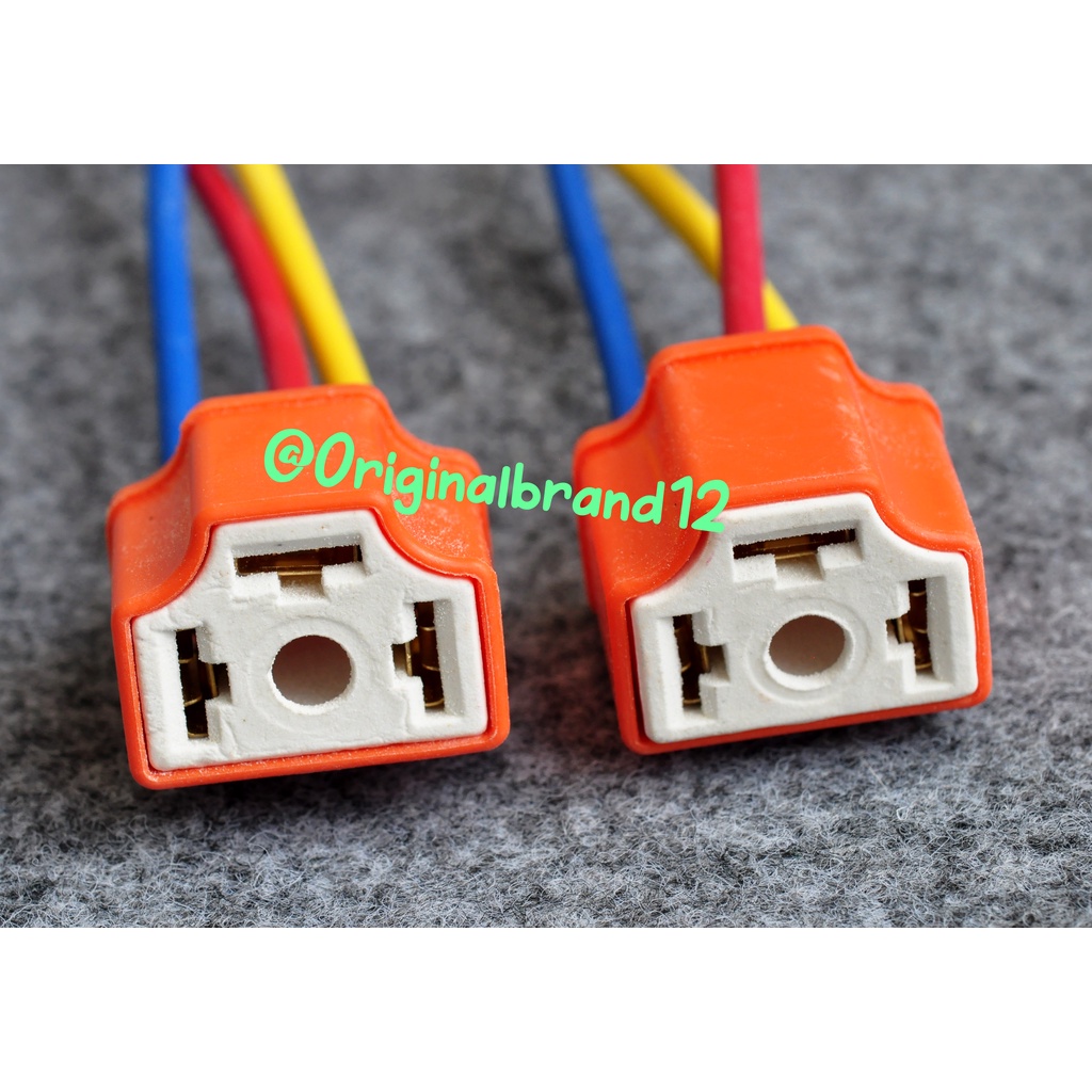 Jual PNP Socket lampu H4 keramik Socket Seal Beam / Relay Lampu ...