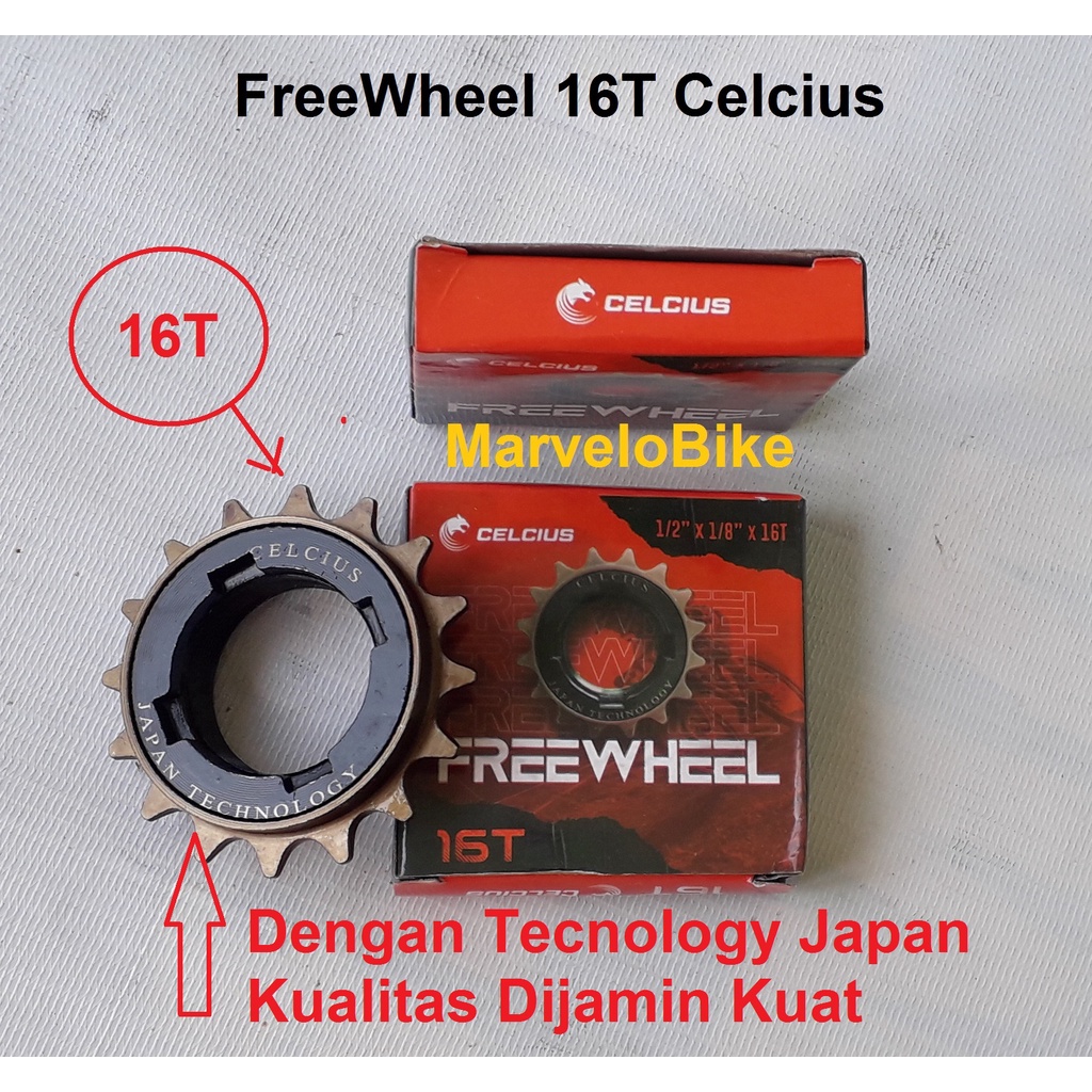 Jual FreeWheel Gir Belakang 16T 18T Celcius Single Speed | Shopee Indonesia
