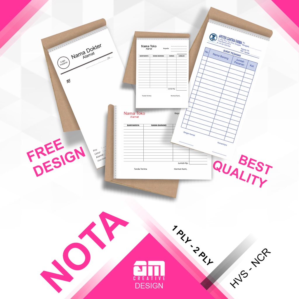 Jual BUKU NOTA CUSTOM BUKU NOTA KASTEM NOTA RESEP NOTA SLOP GAJI NOTA ...