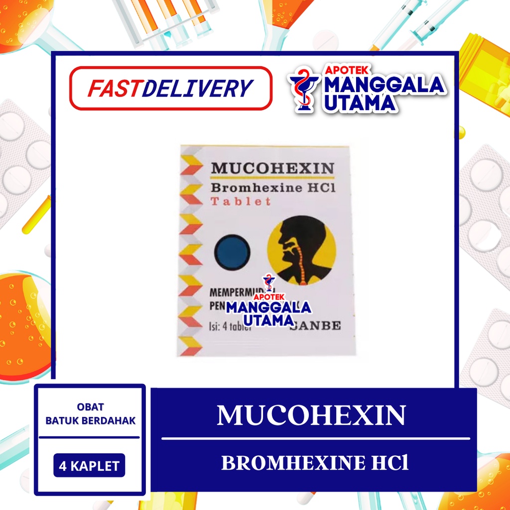 Jual MUCOHEXIN OBAT BATUK ISI 4 TABLET | Shopee Indonesia