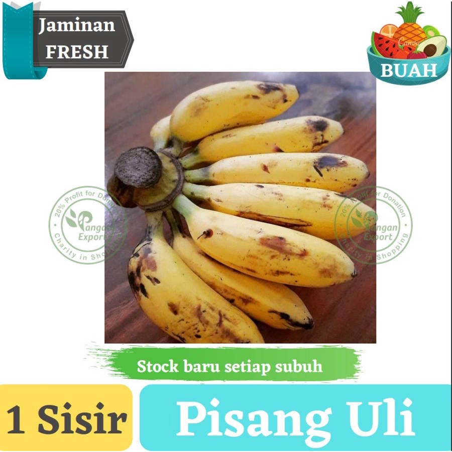 Jual Pisang Uli Manis , Pisang Lilin Super , Buah Sayur Segar | Shopee ...
