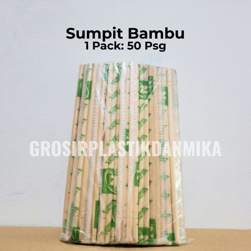 Jual Sumpit Bambu Merk Royal / Sumpit Bakmie Ramen 1 Pack isi 50 Pasang ...