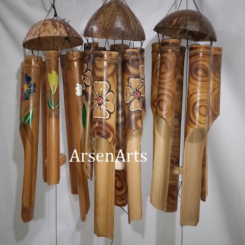 Jual Bel Bambu Bel Angin Bali Uk. Besar Panjang Keseluruhan 55 Cm ...