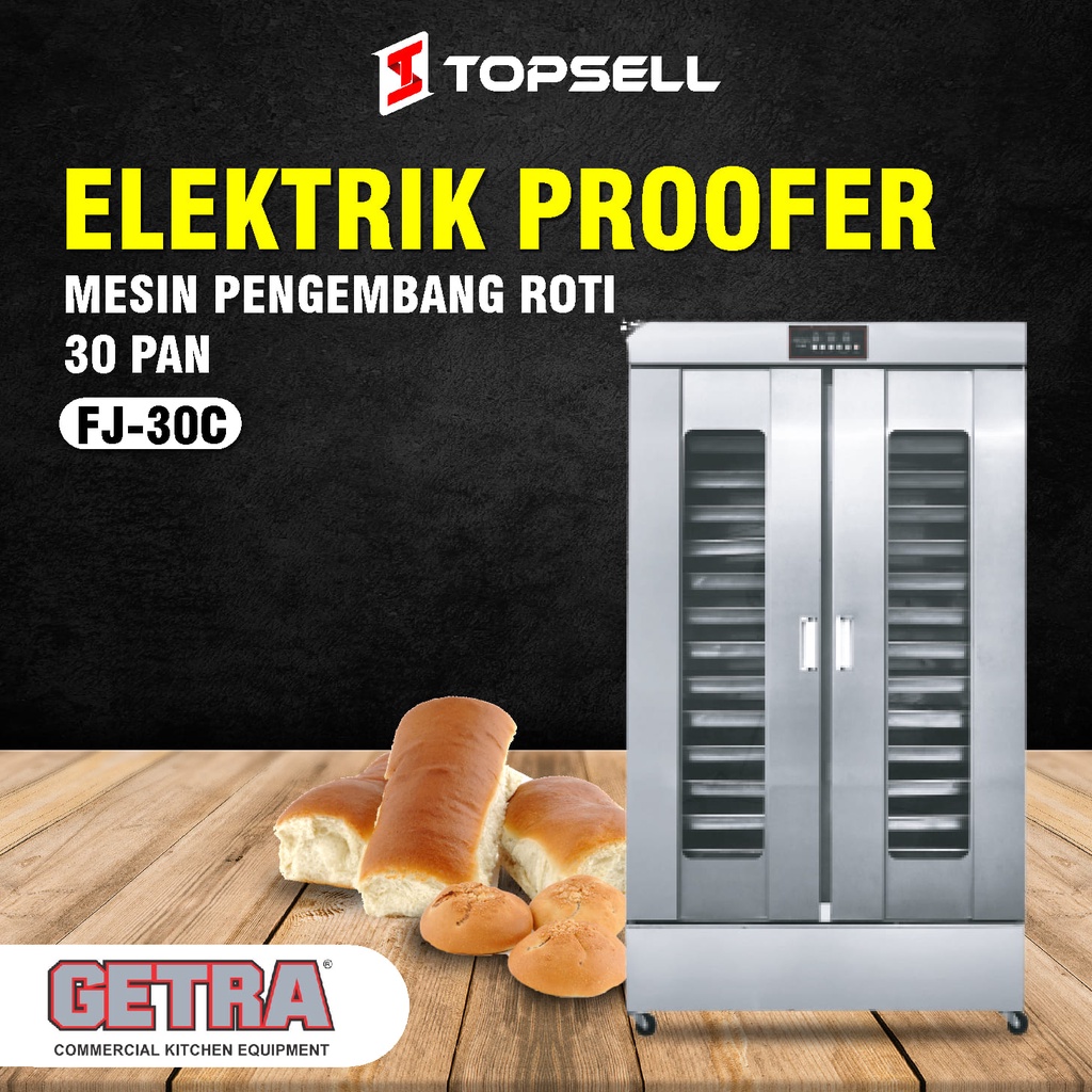 Jual Mesin Pengembang Roti Listrik Proofer Getra 30 Tray Stainless ...