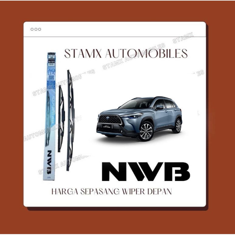 Jual Wiper depan Toyota Corolla Cross uk. 26 & 16 ORIGINAL ASLI merk NWB Aqua Graphite | Shopee ...