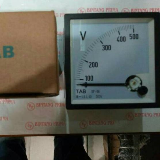 Jual *TERMURAH* Voltmeter Analog jarum 0-500v tipe FT-72 ukuran body ...