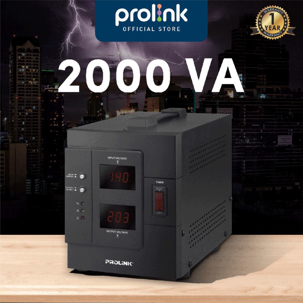 Jual Stabilizer Prolink 1600 Watt Stavol 2000VA Automatic Voltage Regulator AVR untuk Penstabil ...