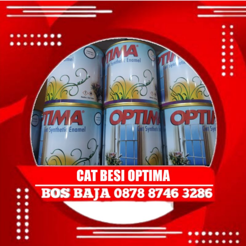 Jual Cat besi dan kayu Optima synthetic enamel 0,8 liter | Shopee Indonesia