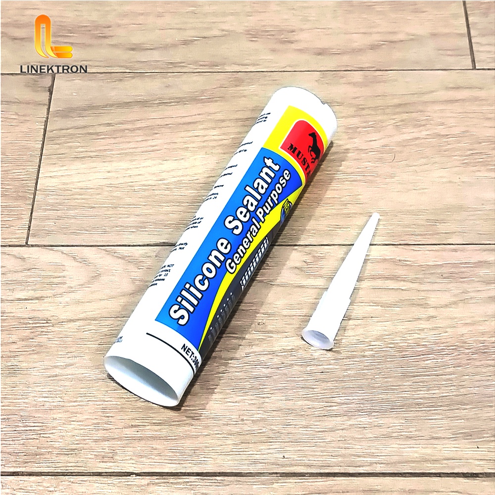 Jual LEM KACA BOTOL / LEM SILIKON TABUNG ( CLEAR, HITAM & PUTIH ...