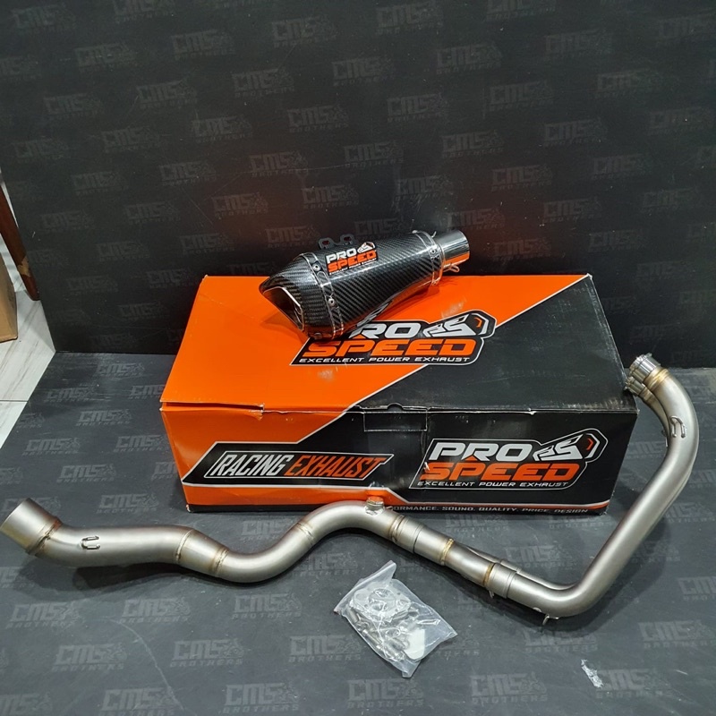 Jual Knalpot Racing Prospeed Predator Ninja 250 Fi Stainless Full ...