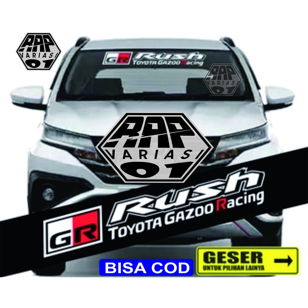 Jual stiker kaca mobil,stiker MOBIL RUSH,stiker jdm | Shopee Indonesia