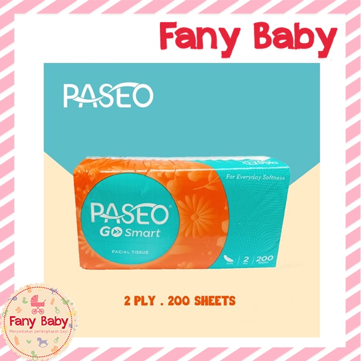 Jual PASEO GO SMART FACIAL TISSUE 200 SHEETS | Shopee Indonesia