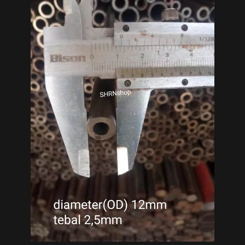 Jual besi pipa seamless diameter 12mm tebal 2,5mm panjang 50&100cm ...