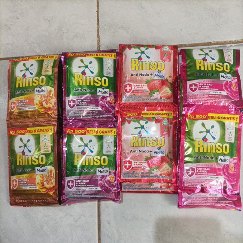Jual Rinso Cair 20ml Serenceng Isi 12 saset | Shopee Indonesia