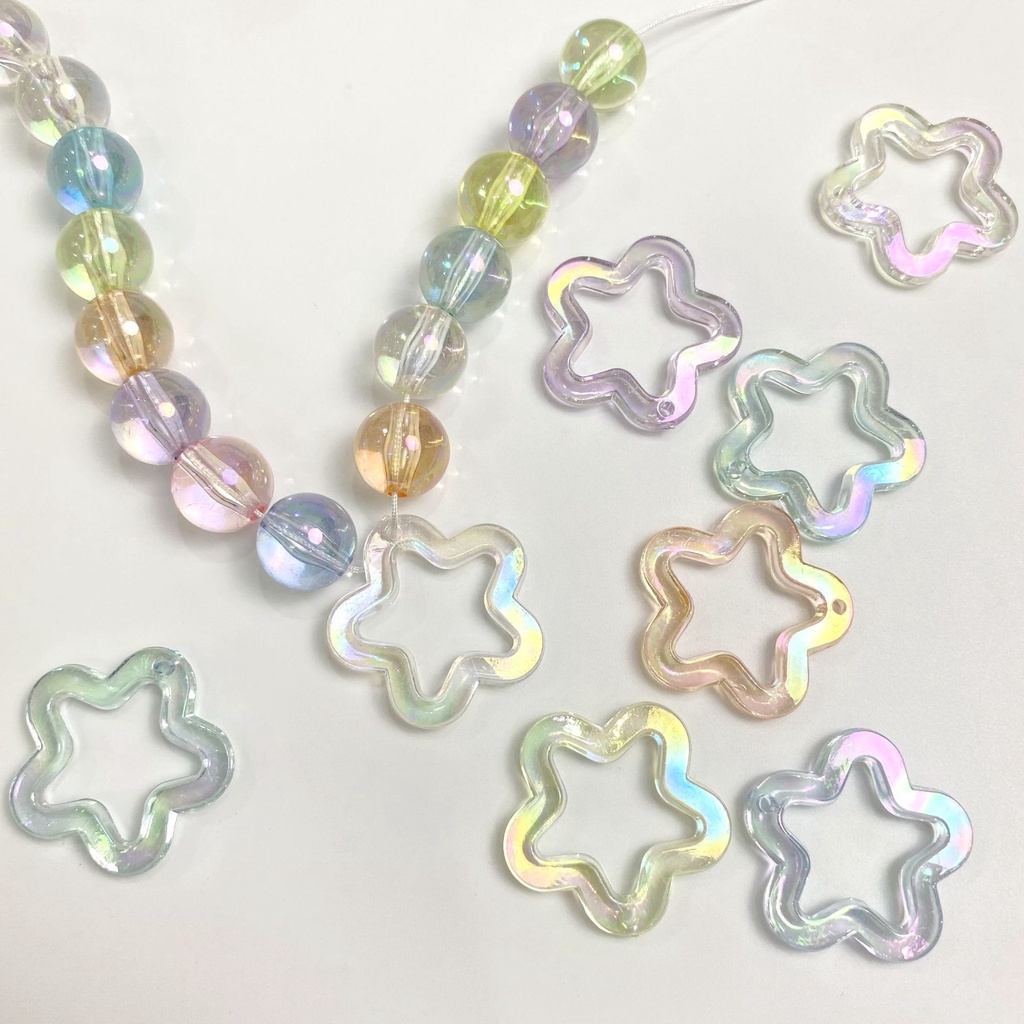 Jual 10 pcs Manik-manik Mote Charm - Bunga Flower Frame AB | Shopee ...