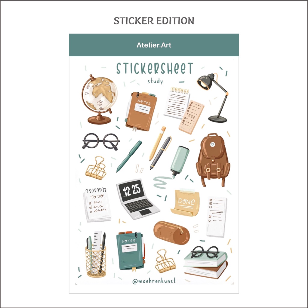 Jual Stiker Study Untuk Dekorasi Handphone Sekolah, Jurnal Sekolah ...