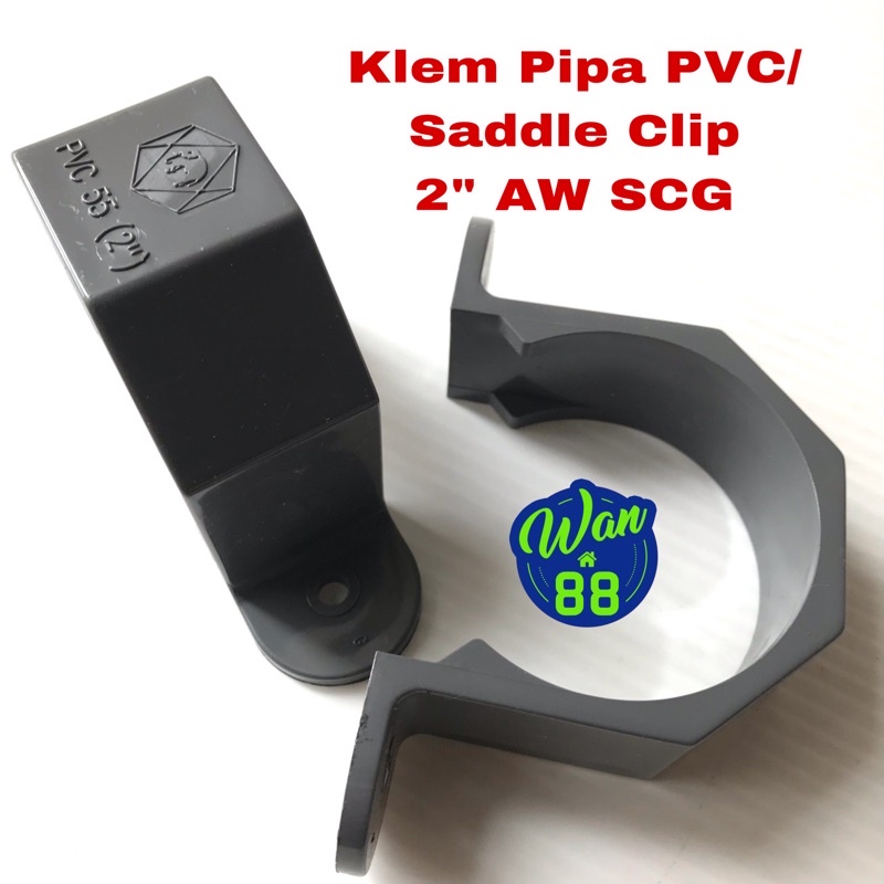 Jual Klem Pipa PVC 2” / Saddle Clip 2” AW SCG | Shopee Indonesia