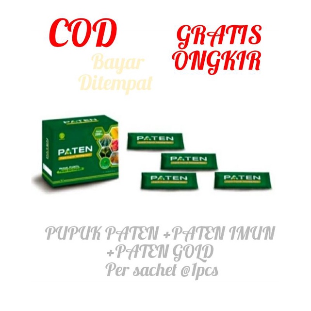Jual PUPUK PATEN +PATEN IMUN +PATEN GOLD ( Persachet @1PCS) | Shopee ...