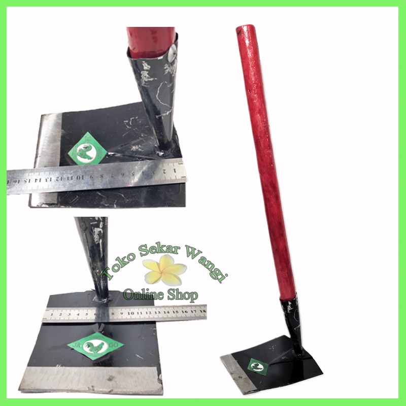 Jual SIAP PAKAI Pacul mini / cangkul gagang merah / gathul baja ...