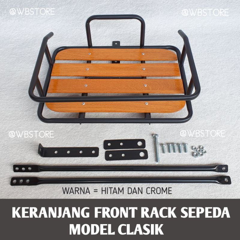 Jual Front Rack Sepeda Model Classic Vintage Custom / Rak Keranjang ...