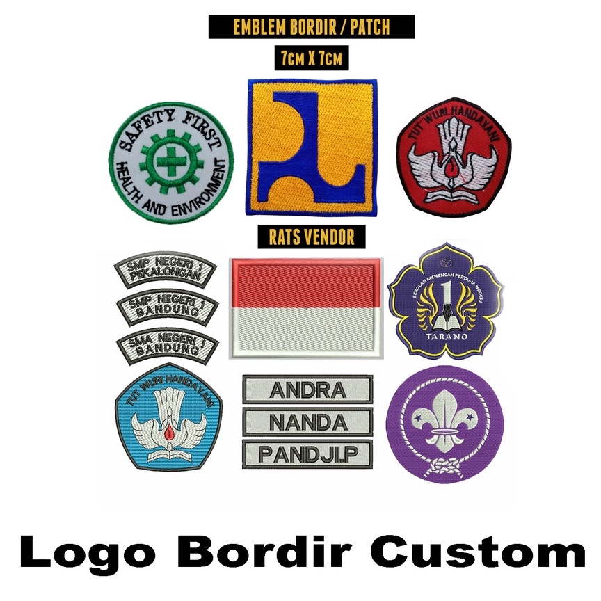 Jual PAPAN NAMA // NAME TAG // PAPAN NAMA BORDIR // NAME TAG BORDIR ...