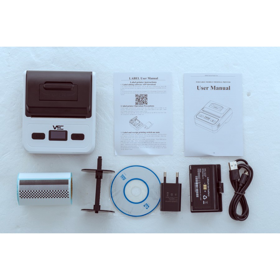 Jual PRINTER LABEL THERMAL VSC MP-80L PRO LABEL HARGA RESI ALAMAT ...