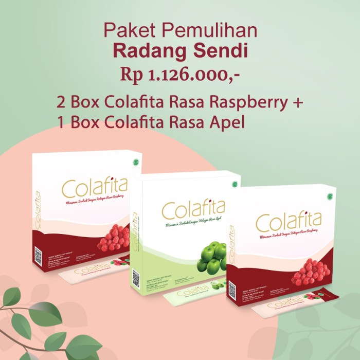 Jual MINUMAN COLLAGEN SENDI / OTOT SUPPLEMENT COLAFITA RASA RASPBERRY ...