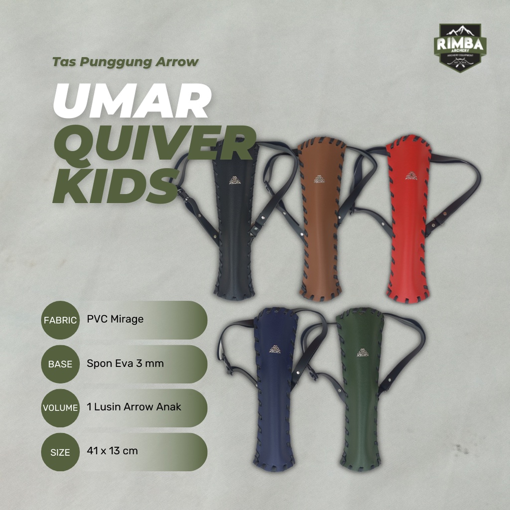 Jual Quiver Umar Kids / Back Quiver Kids / Quiver Horsebow / Tas Arrow ...