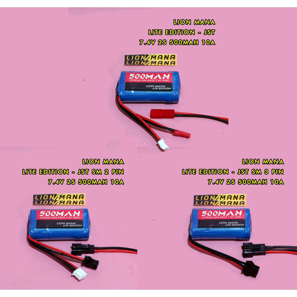 Jual Baterai rc remote transmitter 2s 7.4v 500MAH liion alternatif lipo ...