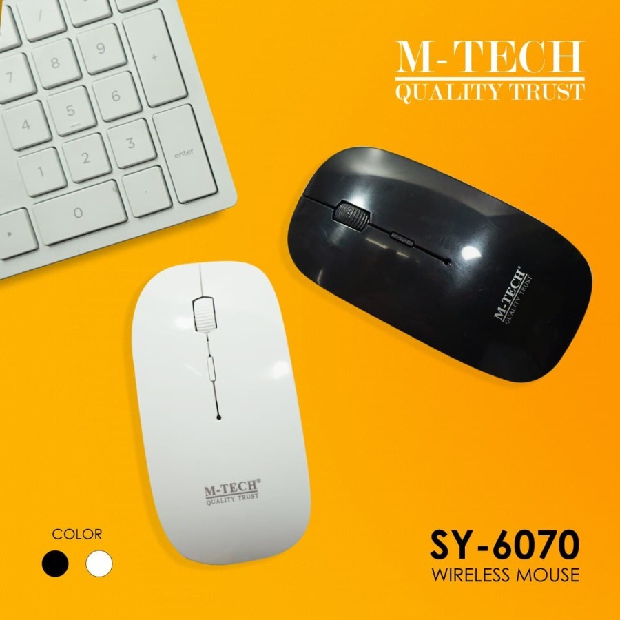 Jual M-Tech Original Mouse Wireless Slim 6070 | Shopee Indonesia